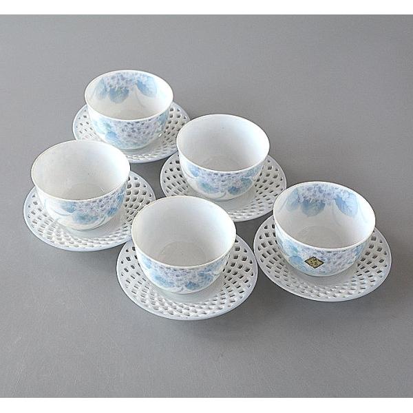 Φ8.6×H5.5cm容量すりきり170ｃｃ茶托φ11.8×高さ2ｃｍ（○陶器○国産○電子レンジ・食洗機OK