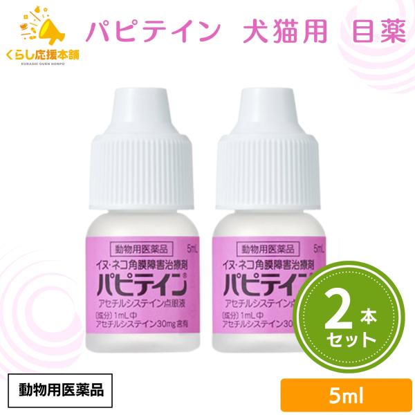 このお薬は創傷性角膜炎や角膜潰瘍における角膜障害の治療のために使う目薬です。角膜に傷がつくと、細菌や角膜から産生されるコラゲナーゼ（タンパク質分解酵素）によって障害がひどくなります。パピテインはコラゲナーゼの働きを抑えて、角膜障害を改善します。
