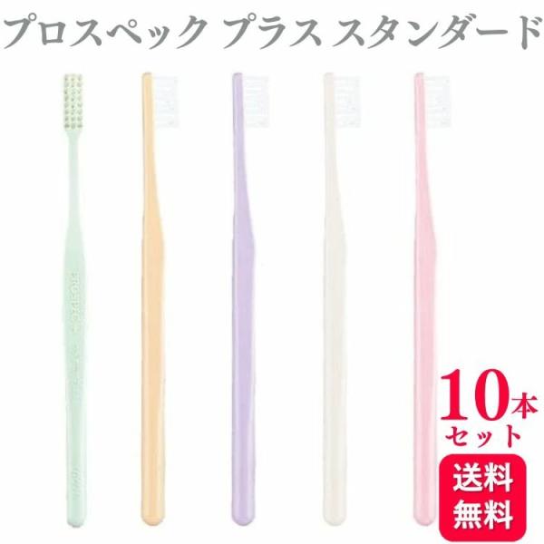 【10本セット】ジーシー GC プロスペック 歯ブラシ プラス スタンダード スリム S やわらかめ M ふつう 歯科専売品    ハブラシ PROSPEC PLUS ヘッド 毛の硬さ 歯科医師 歯科衛生士 ロングネック 握りやすい    ...