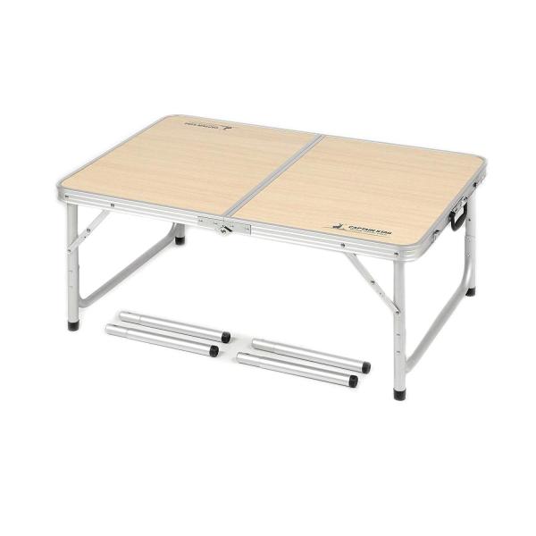 ラウンジチェアに最適な、食事がしやすい高さ設計！持ち運びに便利なコンパクト収納！●あたたかみのある木目調天板！●テーブルはハイとローの2段階調節可能！●ジョイントパイプの取り付け・取り外しは簡単なワンタッチジョイント式！●天板裏側にジョイン...