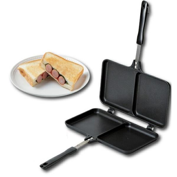 お家で楽しく手作り！ふっ素加工なので焦げ付きにくく取り出しやすい！同時に2個作れます。お子様のおやつにも最適です♪朝食や軽食にいかがですかふっ素加工が施されておりお手入れも簡単です●ふっ素加工が施されておりお手入れ簡単<br>●...