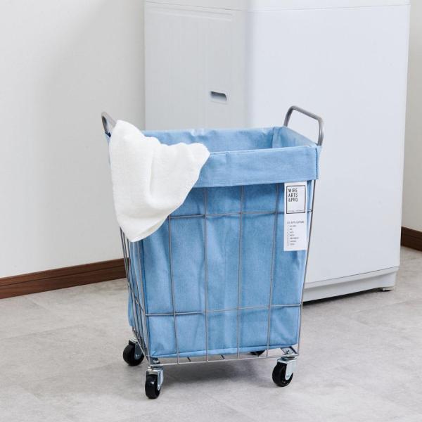 ブリッド BRID  ランドリーストレージ 45L デニム メルクロス株式会社 003073 洗濯カゴ 収納 おしゃれ キャスター 付 インテリア ランドリー バスケット リビング 子供部屋