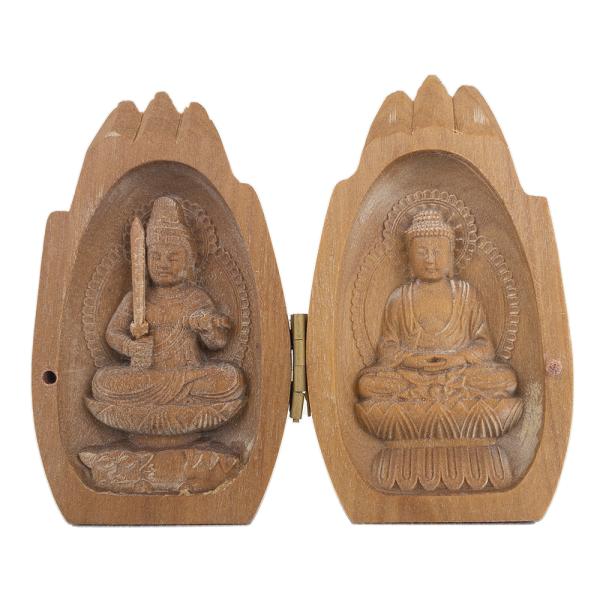 【高さ9cm、幅5cm】【色見悪い部分あり、かみ合わせが悪い】株式会社栗田こだわり仏像専門店(旧：栗田貿易株式会社)