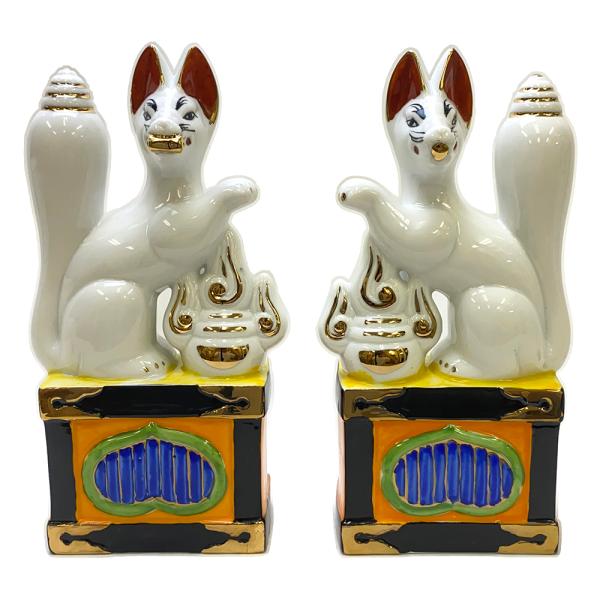 ※寸法や製作時期により細部の仕様には違いが出ることがございます。※サイズに関しても同じ寸法表記でも前後1cm程度は変わる場合がございます。表記寸法が本体高さの寸法となります。稲荷神神使（しんし）は、神道において神の使者（使い）もしくは神の眷...