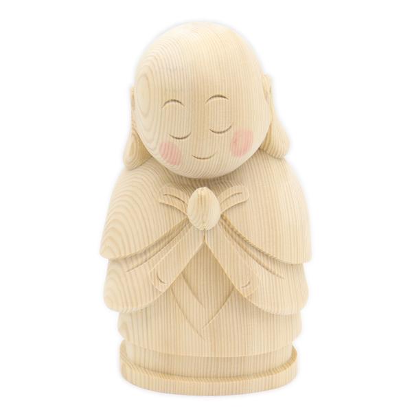 【工場直販のため低価格にて提供】【総高15cm、幅9.5cm、奥行き7.5cm】※汚れあり、年輪が強く出ており　地蔵菩薩日本中の道端など様々なところで見かけるお地蔵さんは、正式には「地蔵菩薩」で菩薩の一尊です。優しい顔立ちで、内面も慈悲深く...