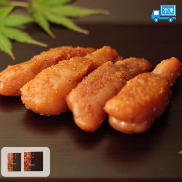 黒糖蜜は沖縄県波照間島産黒砂糖を使った『自社独自製法の黒糖蜜』を使用。日本酒は福岡県筑後地方で1番古い酒蔵・若竹屋酒造場、日本酒の「泰山」(たいざん)を使用。明太子に何度も何度もだしをかぶせて「旨味」を引き出し、まろやかでキレのある辛味とコ...