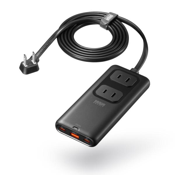 スリムタップ最薄部1.8cmの超スリムボディ-- 仕様 --■定格容量10A・125V（合計1250Wまで）■プラグ2P（L型）■差込口2P・2個口（シャッター付き）■差込口タイプノーマルタイプ■差込口間隔35mm■USBポート数3ポート（...