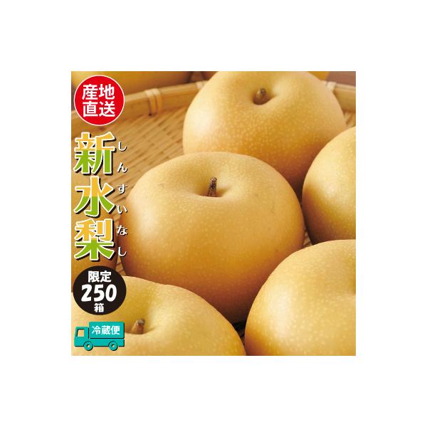 【発売日：2026年08月26日】新水梨【冷蔵便にてお届け】■糖度：約13度■玉数の目安：6〜8個■賞味期限：冷蔵１週間■保存方法：到着後は冷蔵庫で保管ください。■収穫時期：8月中旬頃（天候により前後する場合がございます。）例年8/10〜8...