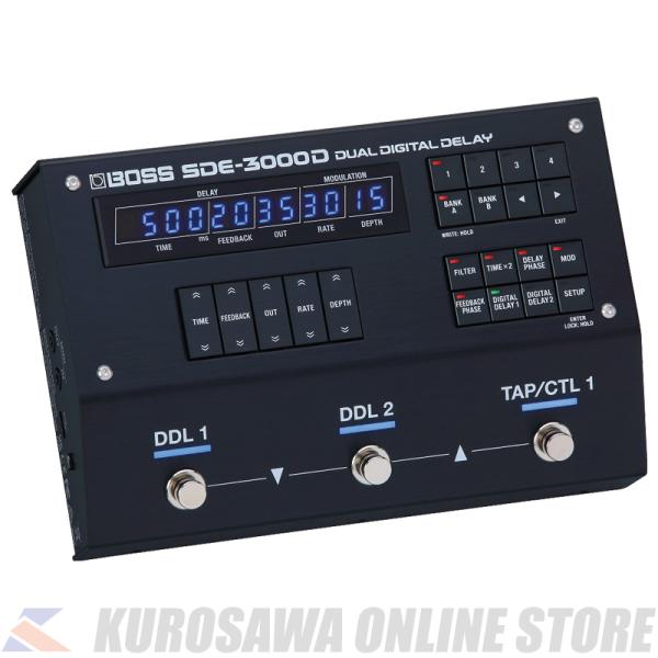 1983 年に登場したデジタル・ディレイの名機 Roland SDE-3000 を 2 基搭載したフロア・ペダル！