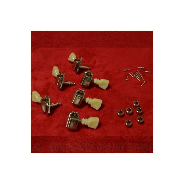 The Clone Tuning Machines for 60 LP Nickel [9215]Original Kluson同様に、既成品の殆どに使用されている鉄製のポストから、ブラス製のポストへ、また内部のワッシャー等もプラスティック...