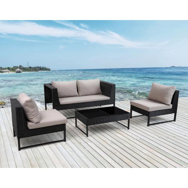 商品名DEPOSデポス　hh-s3　 ロンピカーポソファ4点セット　おしゃれ屋外家具 完成品詳細　(※ご注意：お客様都合による返品不可商品）◆こちらの商品は完成品です。商品サイズの搬入経路などが確保されていることをご確認の上ご注文ください。...