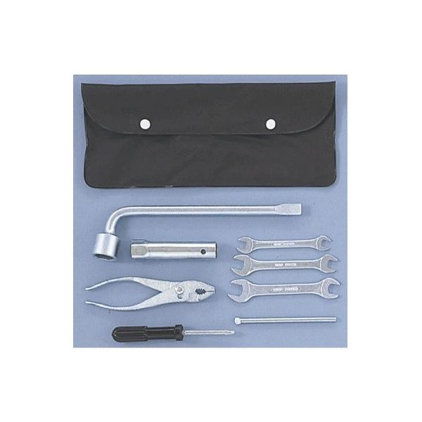 必要最低限の工具セットです。レンチは１９インチになります。