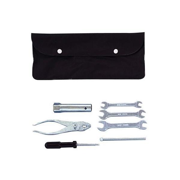 レンチが必要な場合はレンチ有りの工具セットをお選び下さい。セット内容：工具袋→１枚、差換ドライバー→１本、パイプボックス(２１×１１０)→１本、プライヤー１５０→１本、３丁組スパナ→１ｓｅｔ