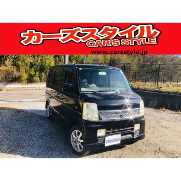 〈支払総額 表示車両AAA〉PZターボ/スズキ/エブリイワゴン/PZターボ 修復歴無し ナビTV CD DVD ターボ パワースライドドアH.20(2008)年/144,000km/保証付き◆装備パワーステアリング/パワーウインドウ/ナビ/...