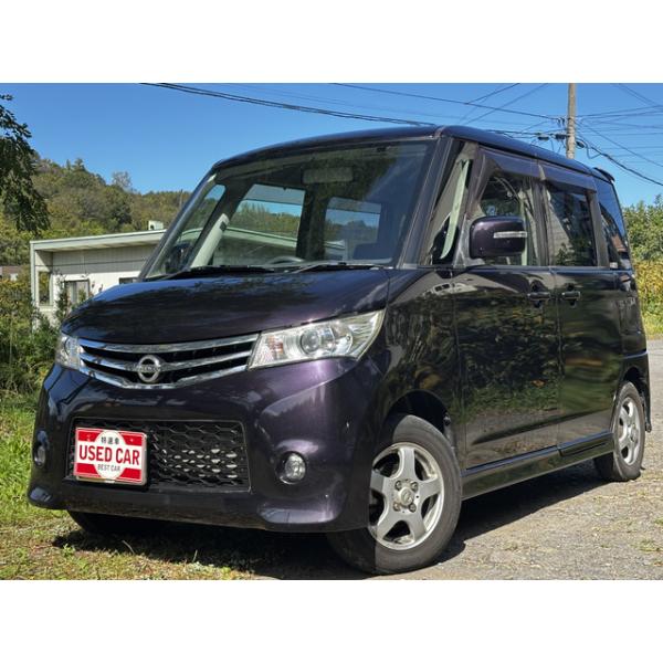 〈支払総額 表示車両AAA〉ハイウェイスター 4WD/日産/ルークス/片側電動スライドドア 社外ナビH.23(2011)年/82,000km◆装備パワーステアリング/パワーウインドウ/ナビ/エアコン/テレビ(地デジ)/ABS/エアバッグ/D...