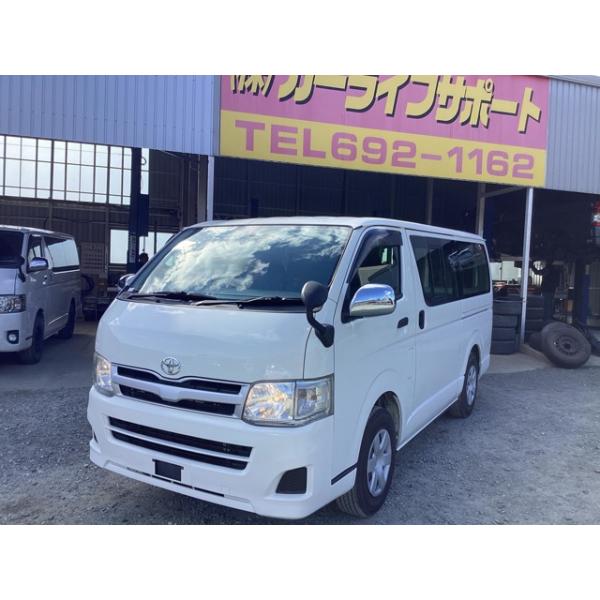 〈支払総額 表示車両CCC〉3.0 DX ロング ディーゼル 4WD/トヨタ/ハイエースバン/3型後期 4WD ワンオーナーH.25(2013)年/142,000km/保証付き◆装備パワーステアリング/パワーウインドウ/ナビ/ETC/ダブル...
