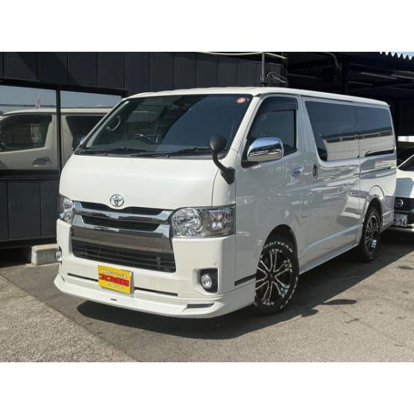 〈支払総額 表示車両CCC〉3.0 スーパーGL ダークプライム/トヨタ/ハイエースバン/両側電動スライド ワンコーナー 禁煙車H.28(2016)年/105,000km/保証付き◆装備パワーステアリング/パワーウインドウ/ナビ/ETC/エ...
