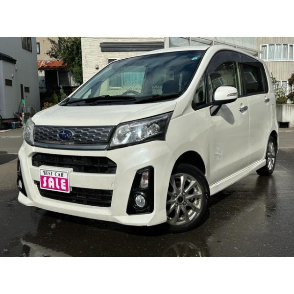 〈支払総額 表示車両AAA〉カスタムR スマートアシスト 4WD/スバル/ステラ/社外ナビ 地デジ エコアイドル プッシュH.26(2014)年/119,000km/保証付き◆装備パワーステアリング/パワーウインドウ/ナビ/ETC/エアコン...