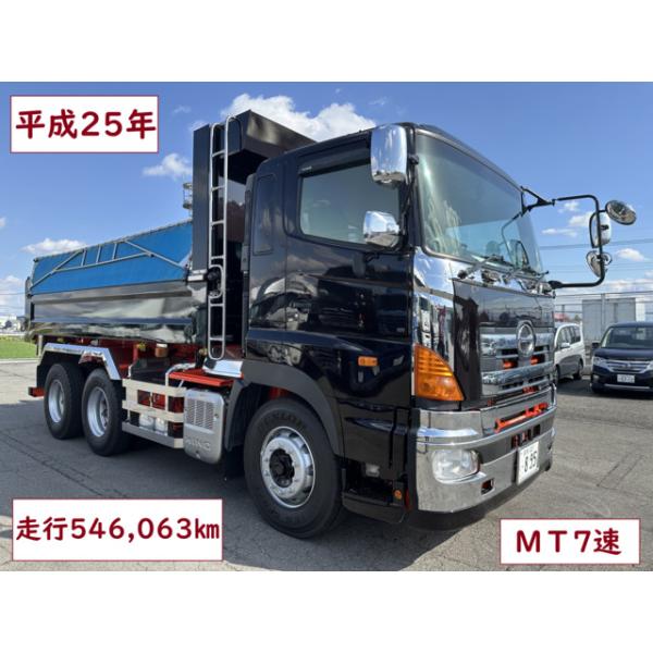 〈支払総額 表示車両DDD〉日野/プロフィア/大型ダンプ 10tダンプH.25(2013)年/546,063km◆装備パワーステアリング/パワーウインドウ/ETC/エアコン/ABS/エアバッグ◆外装◆内装◆車歴携帯版、スマホ版では全情報を見...