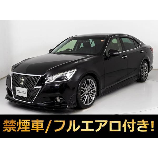 〈支払総額 表示車両CCC〉3.5 G/トヨタ/クラウンアスリート/黒革 エアロ スパッタ18AW パドルSH.25(2013)年/116,404km/保証付き◆装備ナビ/ETC/テレビ(地デジ)/ABS/エアバッグ/バックカメラ◆外装18...
