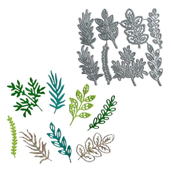 こちらは葉っぱのダイカット用抜型です。8種類の型があります。 スクラップブッキングやアルバム、カード作りにお役立てください。抜型のみのお届けです。使用例のペーパーは含まれません。取扱説明書はありません。【サイズ】画像を参考にしてください。1...