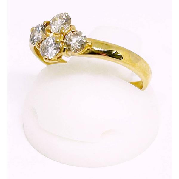 ■ランク：中古・A+ランク程度■重量：約1.7g■ダイヤ部分寸法：約9×7mm■カット：ブリリアントカット■刻印：K18 046※洗浄済み。※中古品のため小傷があることをご了承下さい。※画像と実際の商品とは多少色が異なる場合があります。