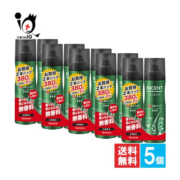 【医薬部外品】インセント 薬用育毛トニック 無香料 190g×2本入【バスクリン】2つの生薬エキスが血行促進、毛根を活性化、抜け毛予防＆育毛頭皮から整えるセルフメンテナンス● 液だれせず、生え際や気になる部分にとどまって効く、爽快直噴ジェッ...