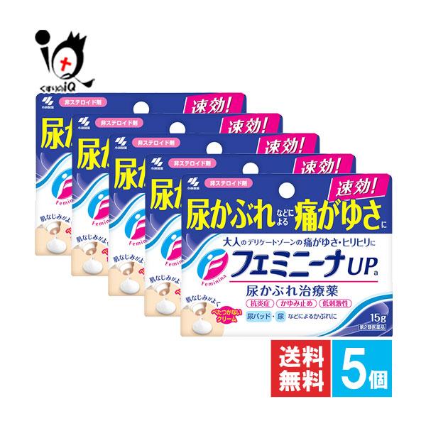 【第2類医薬品】★フェミニーナUPa 15g【小林製薬】● 尿やパッドなどによりデリケートゾーンにおきた炎症を鎮める塗り薬です。● かゆみを素早く鎮める成分配合です。● 非ステロイド性のクリームです。