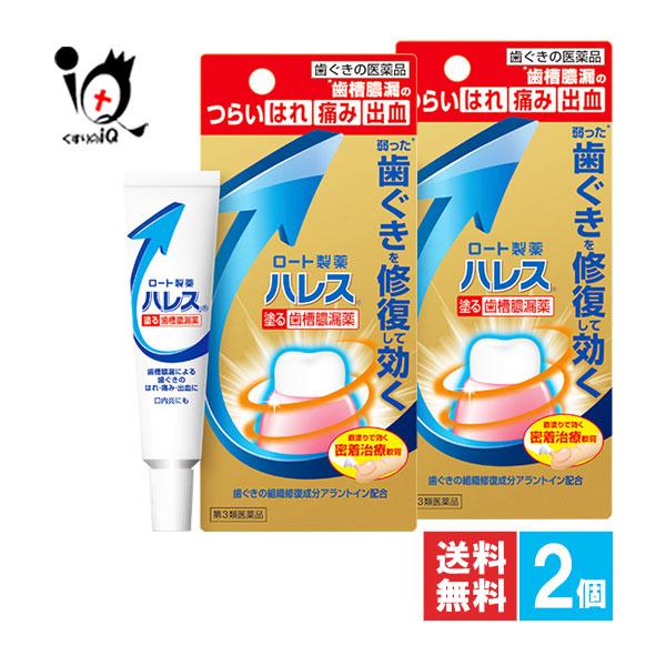 【第3類医薬品】ハレス口内薬 15g ×2個セット【ロート製薬】【メール便送料無料】本来の強い歯ぐきへ再活サポート