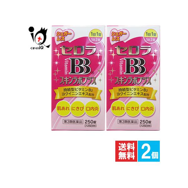 【第3類医薬品】セロラBBスキンラボプラス 250錠【中外医薬生産】口内炎やにきびなど、皮膚のさまざまな症状の緩和に肌あれ、にきび、口内炎などの症状は、外部要因によって起こるよりも、多くの場合内部要因（例えばストレス、偏食、酒の飲みすぎ、食...
