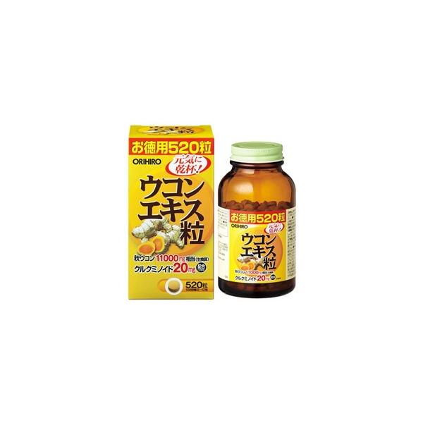 オリヒロ　ウコンエキス粒　徳用　(520粒)　秋ウコン　クルクミノイド【ヘルスケア】