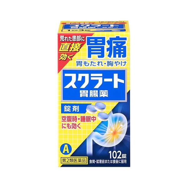 【第2類医薬品】ライオン スクラート 胃腸薬 錠剤 (102錠) 胃もたれ 胸やけ　