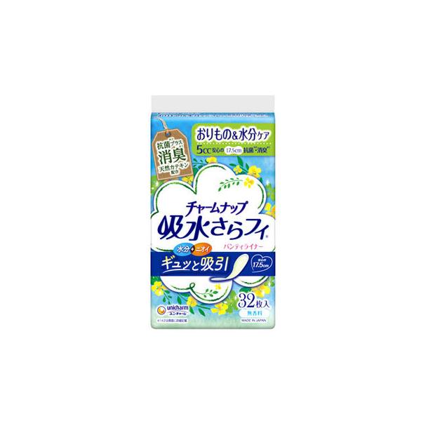 ユニチャーム チャームナップ 吸水さらフィ パンティライナー 微量用 消臭タイプ 5cc (32枚) 軽失禁ライナー　