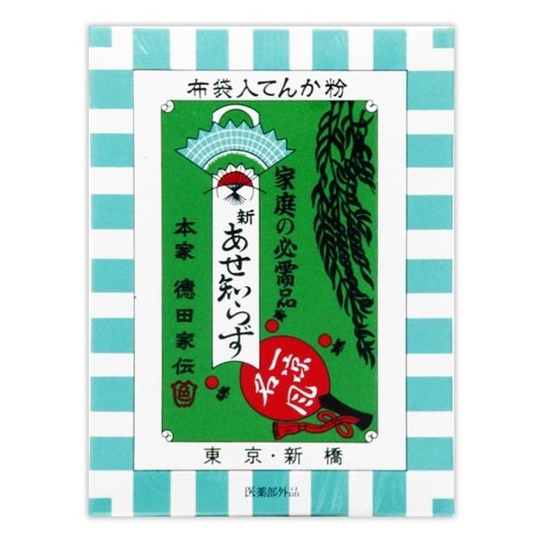 ●特徴（特長）湯上がりのお肌をさわやかに赤ちゃんのお肌をいつも清潔に布袋入り●効能・効果あせも、ただれ、おむつかぶれ、またずれ、かみそりまけあせしらず、本家徳田家伝、てんかふん、天瓜粉、天花粉、シッカロール、