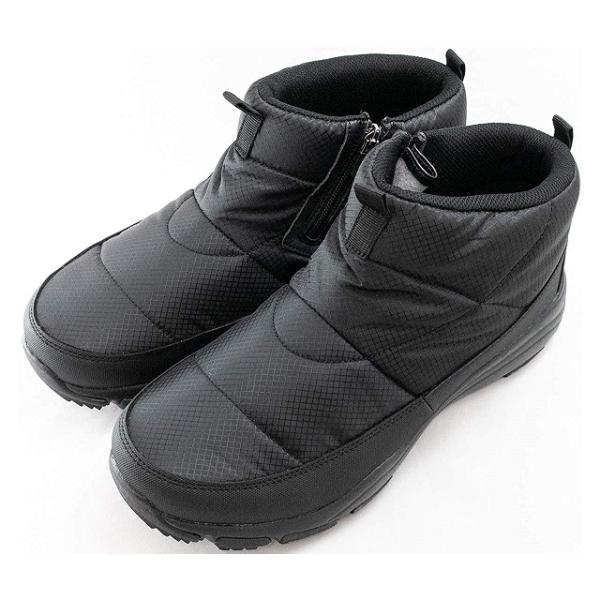 三層構造で水の侵入を防ぐ防水設計のスノーブーツ。片足重量およそ370gの軽量設計。ライニング材はクッション性があり柔らかく通気性が抜群。着脱簡単サイドジッパー。衝撃を吸収し歩行をサポートするカップインソール付き。