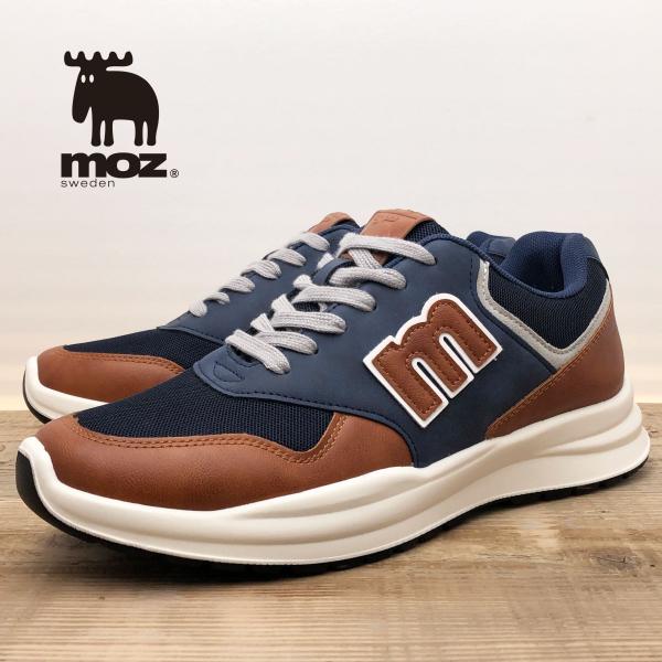 メンズスニーカー moz モズ 新色 追加 軽量 ソフト クッション ソール 黒 紺 赤 茶 灰 ネイビー レッド グレー ブラック ブラウン 靴 :moz-2274:靴工房あきまい - 通販 ...