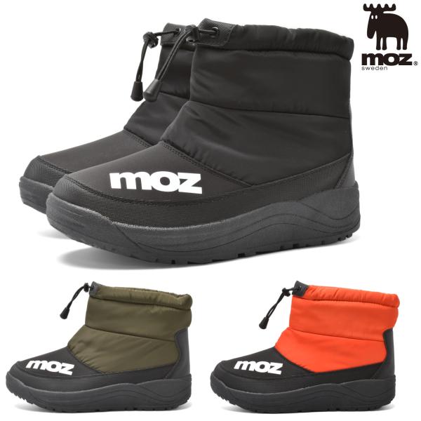 【SALE開催中!!店内全品10%OFF!!】moz モズ ブーツ スノーブーツ メンズ 秋冬 防寒 防水 撥水 防滑 ショート 中綿ダウン ブラック カーキ オレンジレッド 2674 ...
