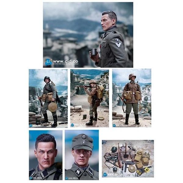 DID『独ソ戦 第2SS装甲師団工兵“ニルス”』　 SS-Panzer-Division "Das Reich" EASTERN FRONT  1943 SS Engineer Niels・K98ライフルは、ウッドとメタルを使用した完全新規...