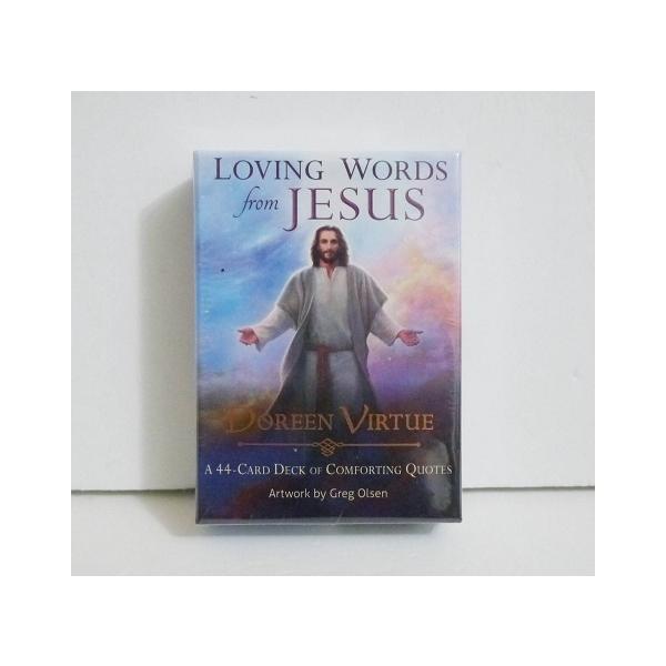 英語版『Loving Words from Jesus　ラビングワードカードフロムジーザス』　ドリーン・バーチュー：著・イラストが美しく、1枚1枚に優しく現代的なタッチで　キリストが描かれています。・A 44-Card Deck・言語：英語...