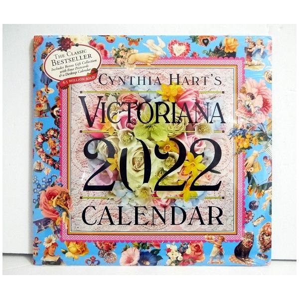 輸入2022年カレンダー「シンシアハーツ・ヴィクトリアナ」『CYNTHIA HART'S VICTORIANA 2022』月めくり形式で、上部にイラスト、下部に日付のデザインです。31cm×30.5cm。 2022年　1月〜12月まで。未開...