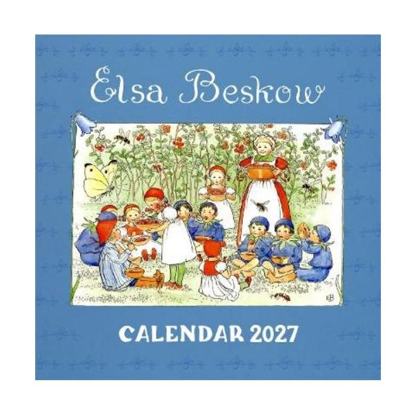 輸入2027年カレンダー「エルサ・ベスコフ」『Elsa Beskow CALENDAR 2027』月めくり形式で、下部に日付の有るデザインです。30cm×30cm。 2027年　1月〜12月まで。新品です。発送は定形外郵便660円を予定して...