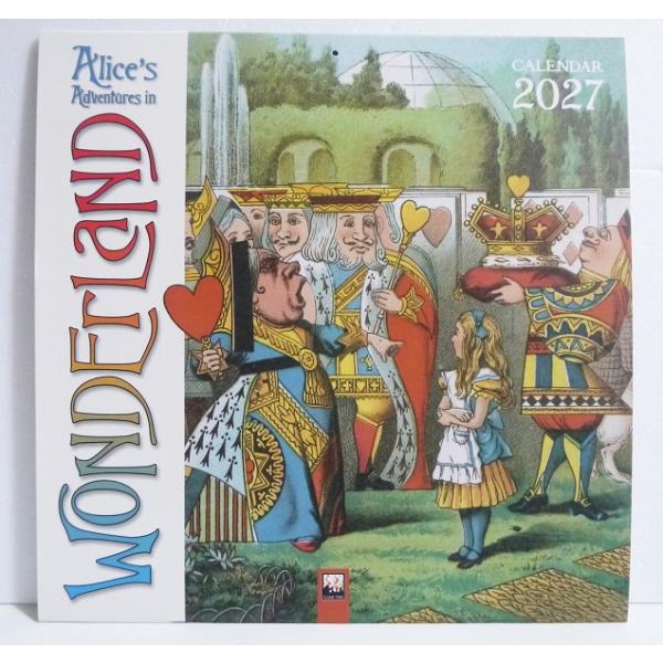輸入「不思議の国のアリス カレンダー 2027」『Alice in Wonderland』月めくり形式で、上部に写真、下部に日付（メモ欄あり）のデザインです。30cm×30cm。 2027年　1月〜12月まで。新品です。発送は定形外郵便66...