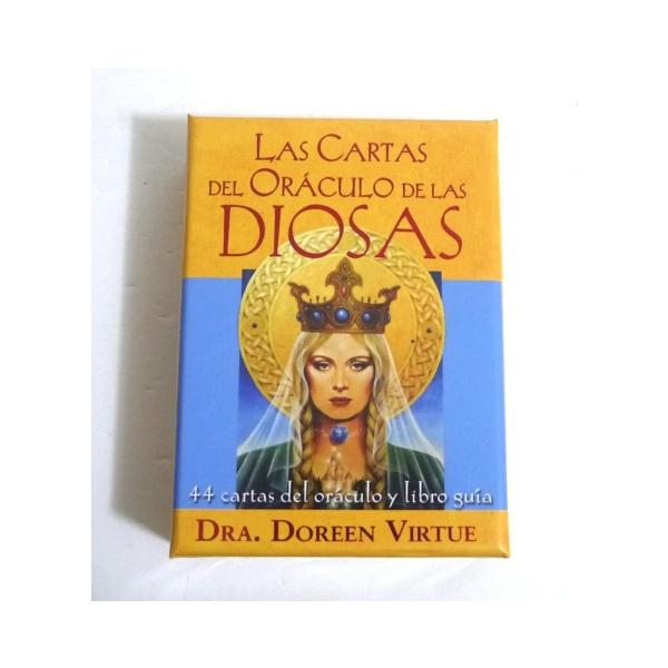 「Las cartas del Oraculo de las diosas」  輸入版  オラクルカード 女神のガイダンス」 ドリーン・バーチュー：著~女神の導き~ 女神が持つ愛と労わりの心が込められています。カード44種　　言語：スペイン...