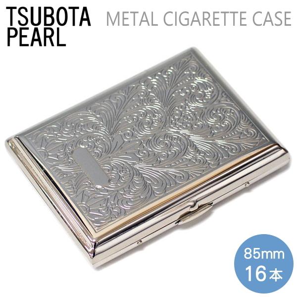 METAL CIGARETTE CASEカジュアルでスタイリッシュなメタル製のシガレットケースです。ボタンを押すとフタが跳ね上がるバネ式の構造です。CASUAL METAL 16（85mm） Arabesqueニッケルメッキ（両面銀色）のア...