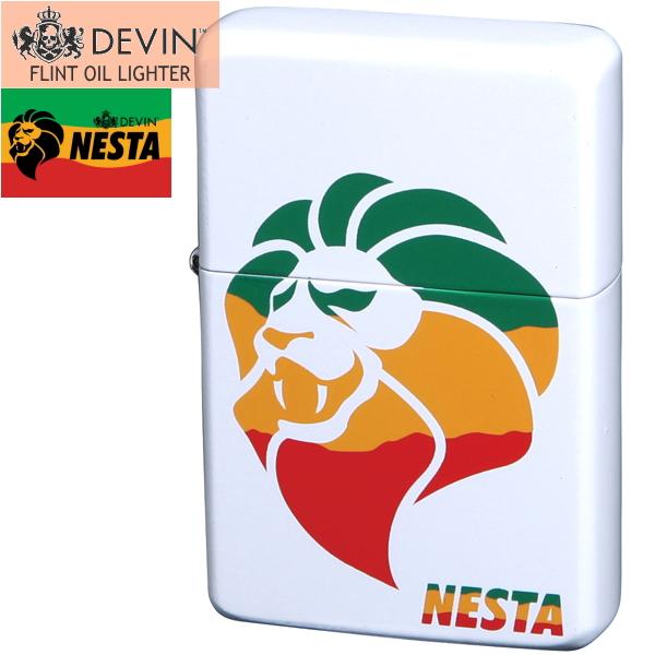 DEVIN × NESTA RASTA COLOR Flint Oil Lighterライテック社のブランド"DEVIN"フリントオイルライターをベースにしたNESTAライターです。コンマ8mmの厚いボディーで重量感漂う仕様。黄金色が美しい...