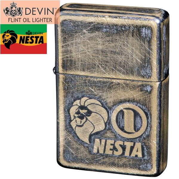 DEVIN × NESTA USED FINISH Flint Oil Lighterまるで使い古したような仕上がり。ライテック社のブランド"DEVIN"フリントオイルライターをベースにしたNESTAライターです。コンマ8mmの厚いボディー...