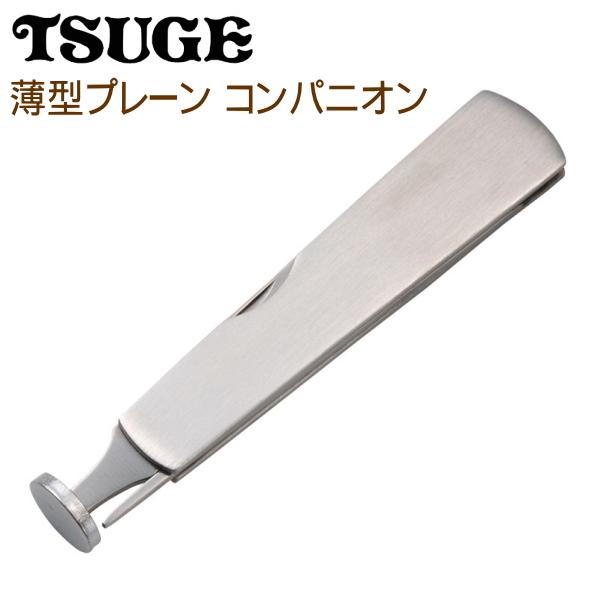 TSUGE PIPE COMPANION薄型プレーンコンパニオンステンレス製、ヘアライン仕上げの丈夫なコンパニオン。タンパー、ピック、ナイフが付いています。タンパーの形状は薄型の楕円形。機能タンパー：パイプに詰めたたばこの葉を押さえますピッ...
