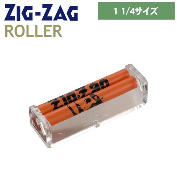 ZIG-ZAG ROLLERジグザク純正のとても使いやすい手巻きタバコ用のローラーです。長さ76ミリまでの1.1/4サイズペーパーに対応可能です。注意ローラーは消耗品です。布部分が硬化または切れた場合は交換時期です。■SPEC用途：手巻きタ...