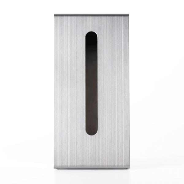 【発売日：2023年02月20日】【インダストリアルな雰囲気を醸すヘアライン(サテン)仕上げ】●タテ型で場所を取らず、生活感を隠しつつ使いやすい場所にティッシュを置けます。●２つのパーツのみの組み合わせで、後ろも綺麗なので独立した場所に設置...