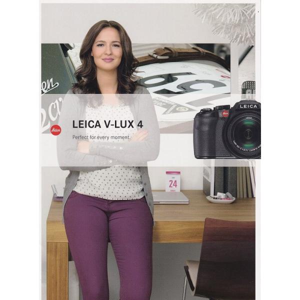 ライカ LEICA  V-LUX 4 の カタログ (新品) です・A4 版 見開き全2頁・メール便 発送、可能商品です。